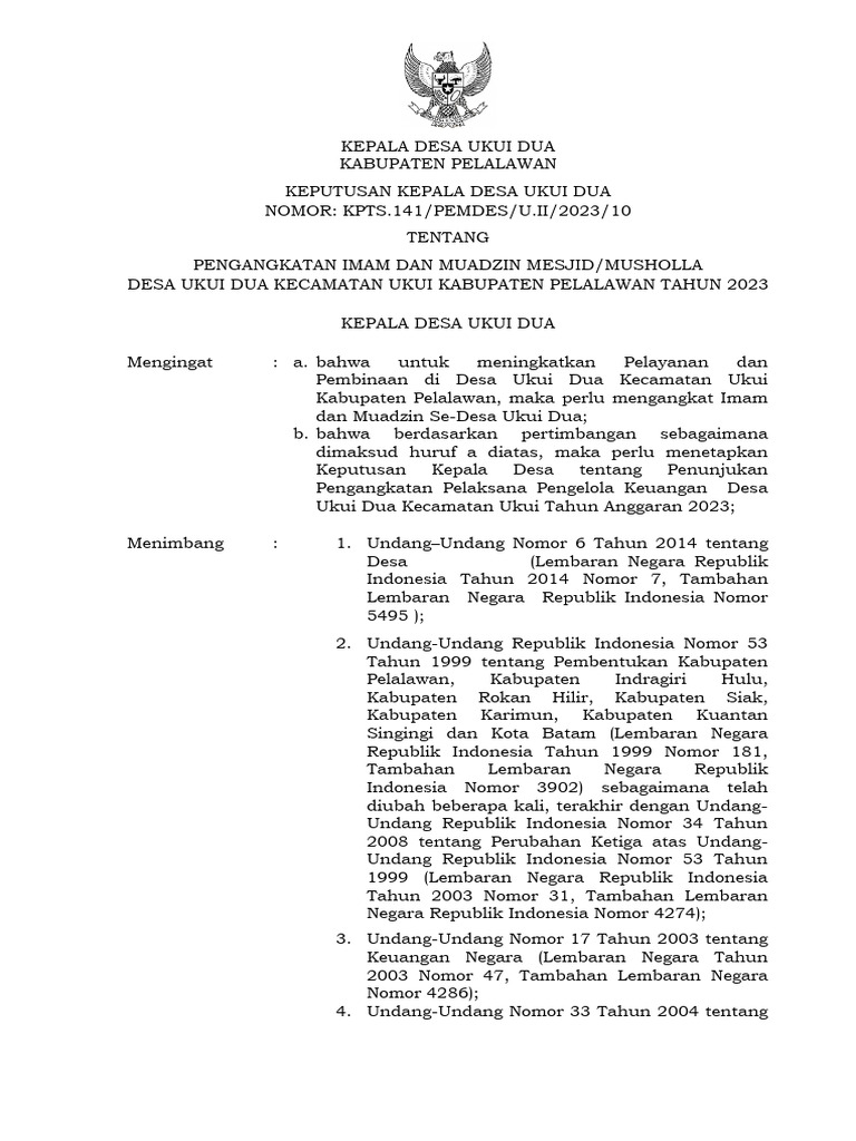 10 - SK Imam Dan Muazin Mesjid | PDF