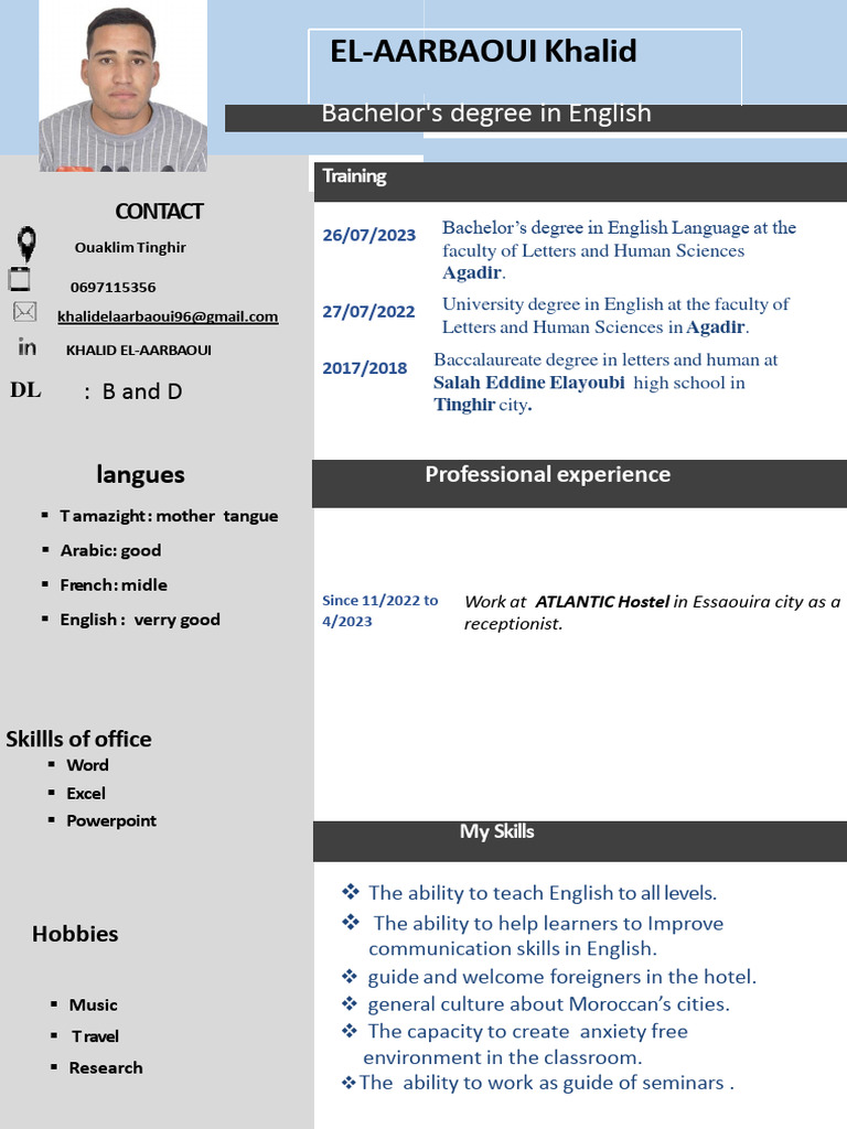 English CV Khalid 2023 | PDF