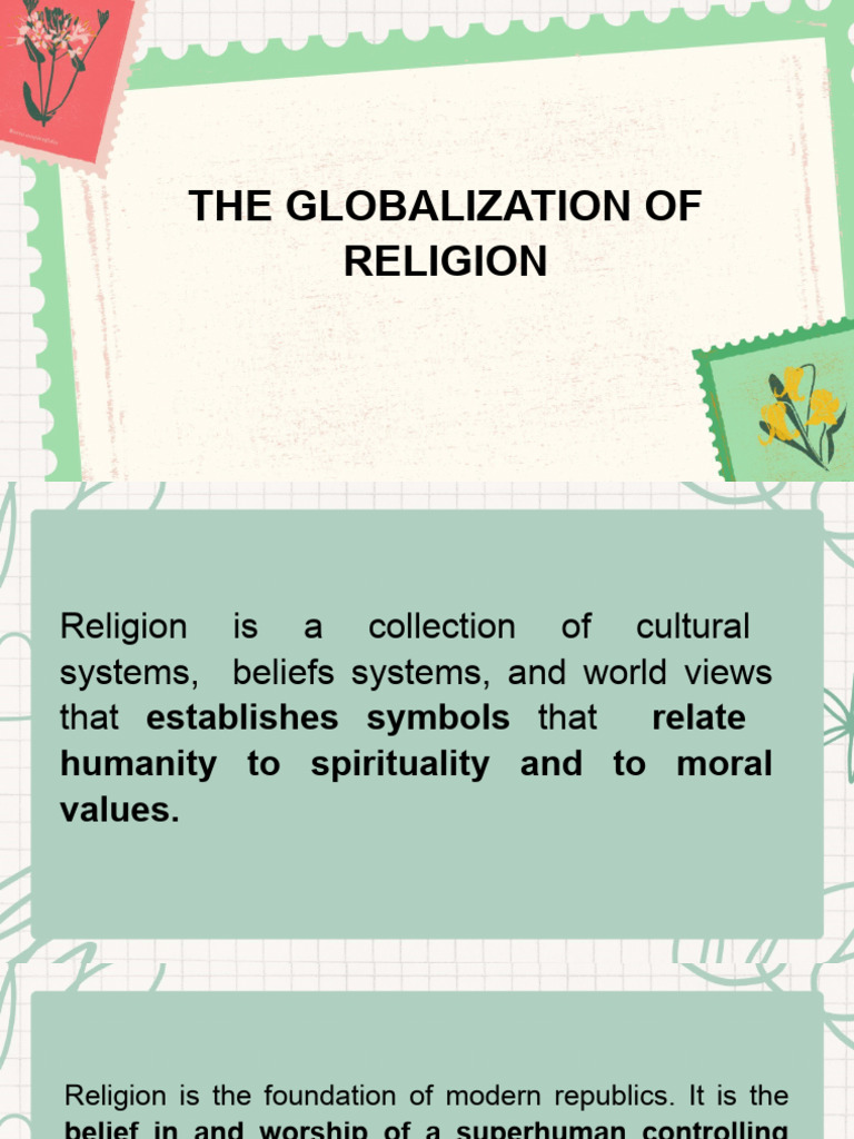 Lesson2 Globalization of Religion | PDF | Muhammad | Religious Faiths