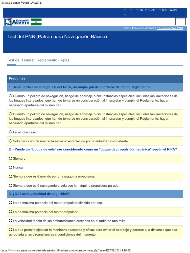Ripa 2 | PDF | Barlovento y sotavento | Vela