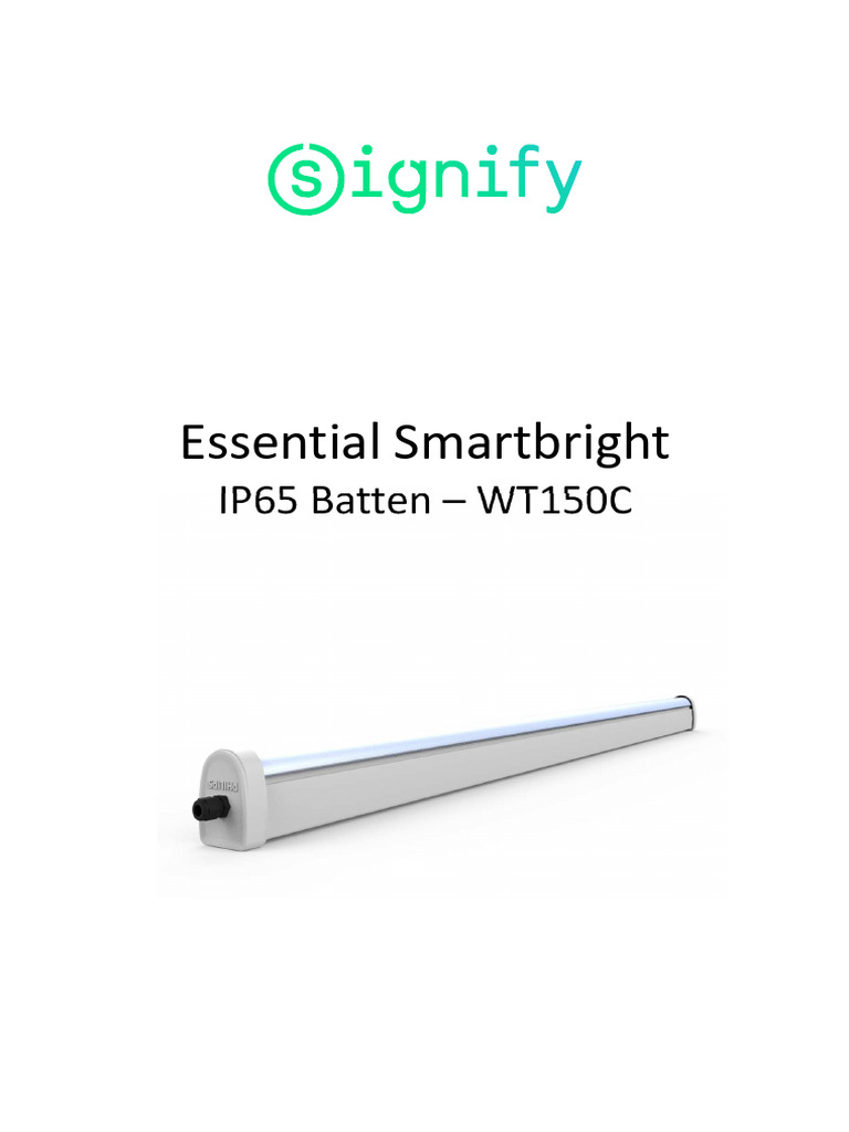 WT150C ESSENTIAL-SMARTBRIGHT-WATERPROOF-BATTEN-WT150 (16w, 34w) - 4ft S ...