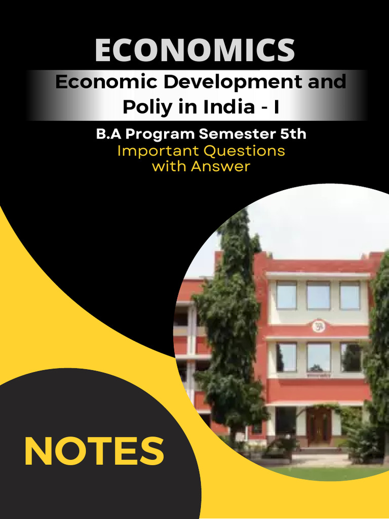 Economic Development Policy in India | PDF | Developing Country ...