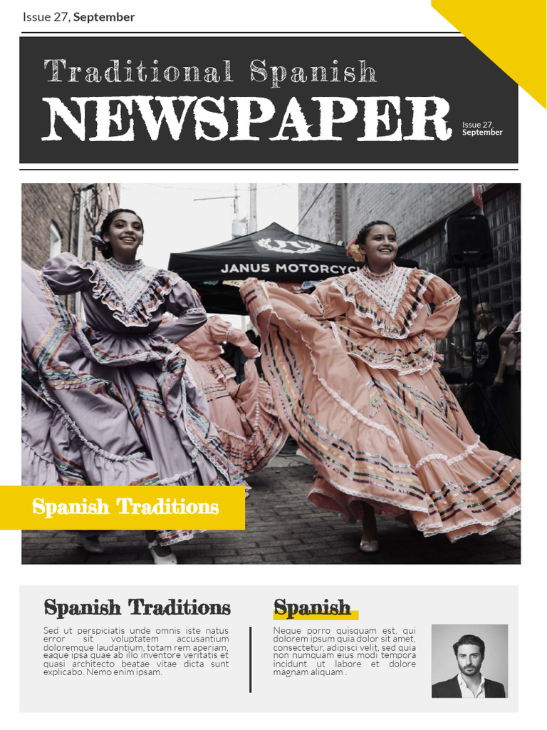 Traditional Newspaper Template | PDF