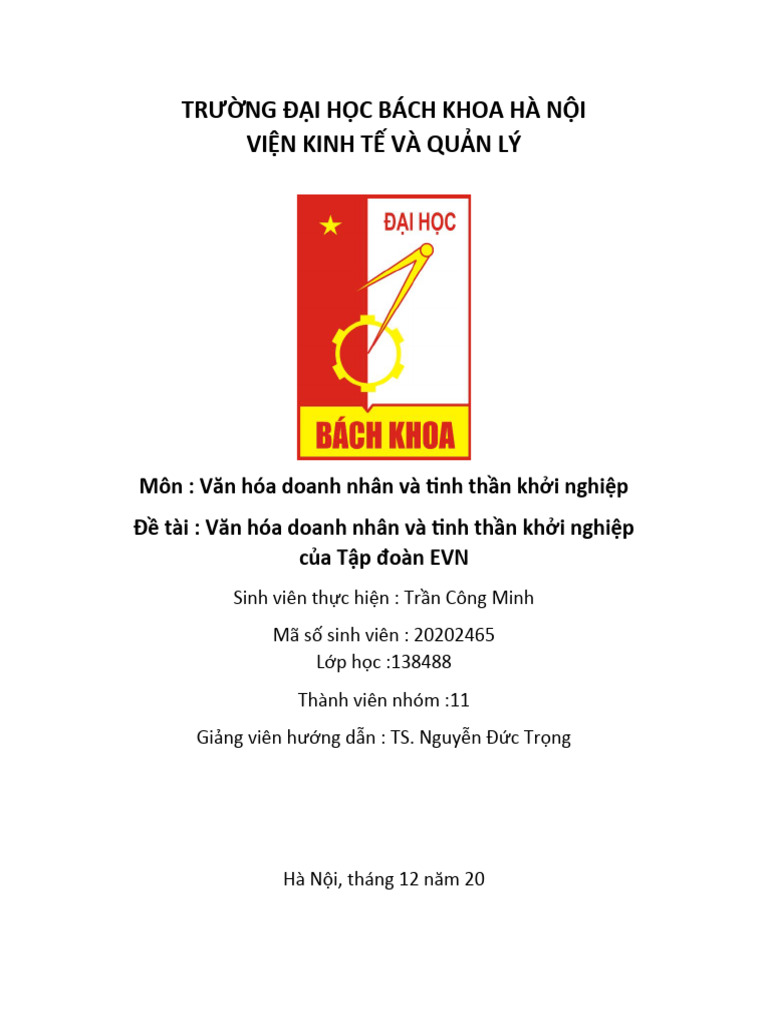 Tran Cong Minh 20202465 | PDF