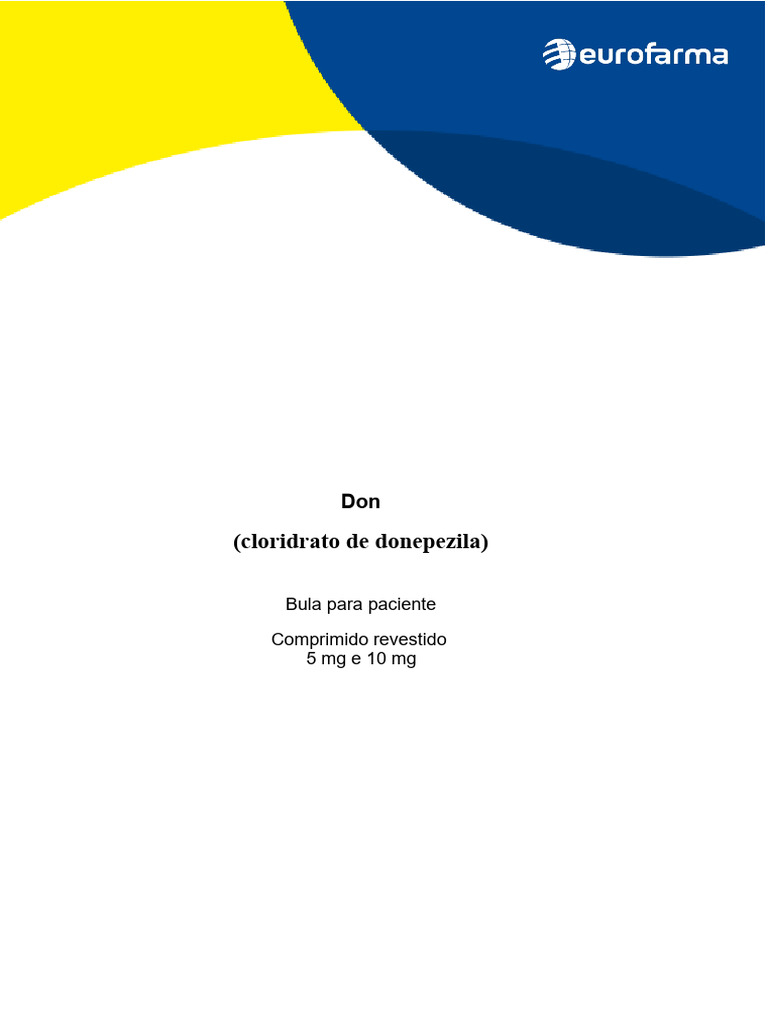 Bula Don 10mg | PDF | Coração | Magnésio