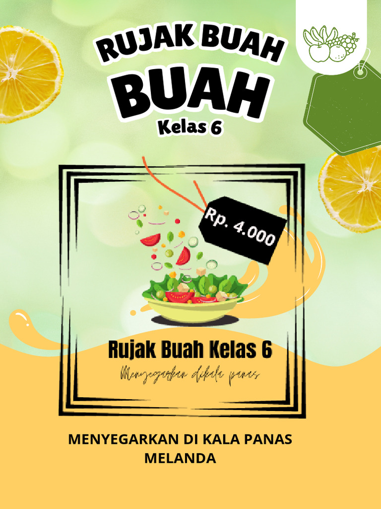 Hijau Kreatif Estetik Promosi Jualan Makanan Dan Minuman Poster | PDF