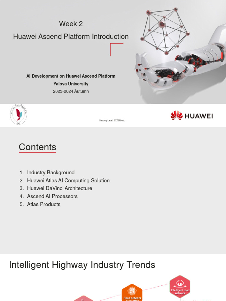 Lesson2 Huawei Ascend Platform Introduction EXTERNAL | PDF | Artificial ...