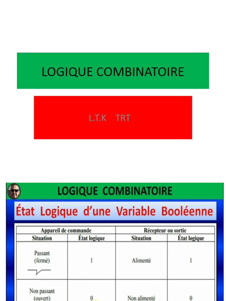 Presentation Logique Combinatoire | PDF