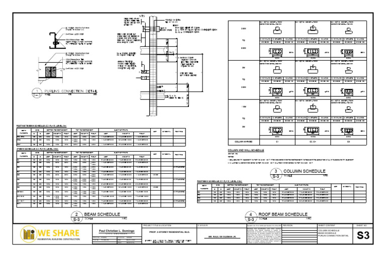 Column Schedule 3: Paul Christian L. Domingo | Download Free PDF ...