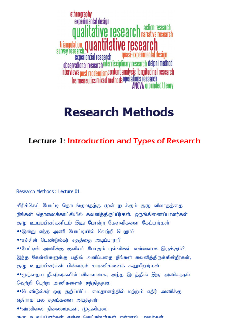 RM01 | PDF | Quantitative Research | Methodology
