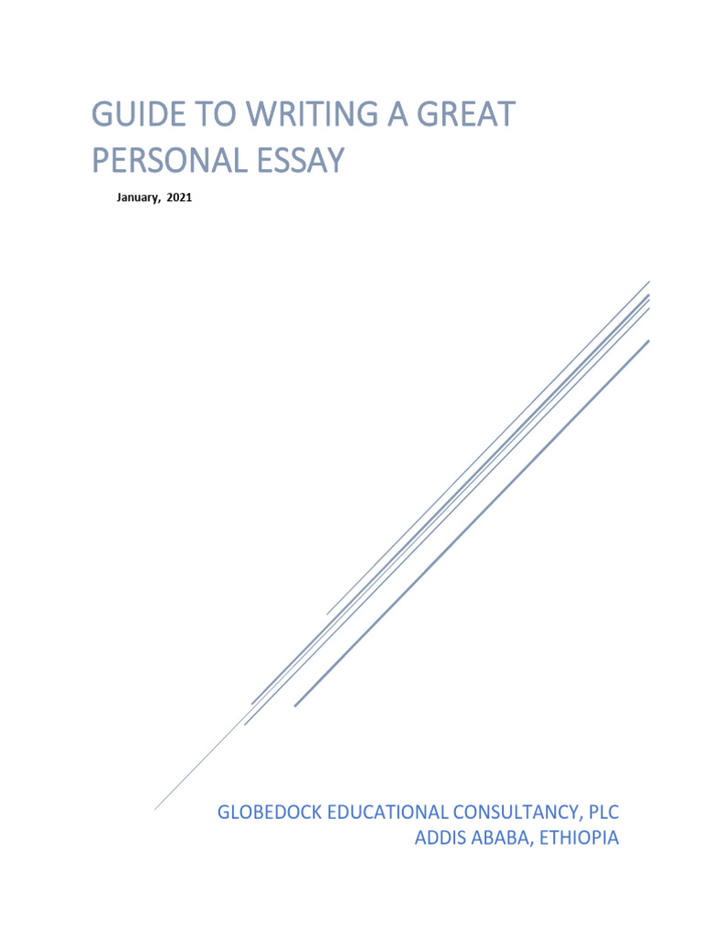 Guide To Write A Great Personal Essay | PDF | Essays | Experience