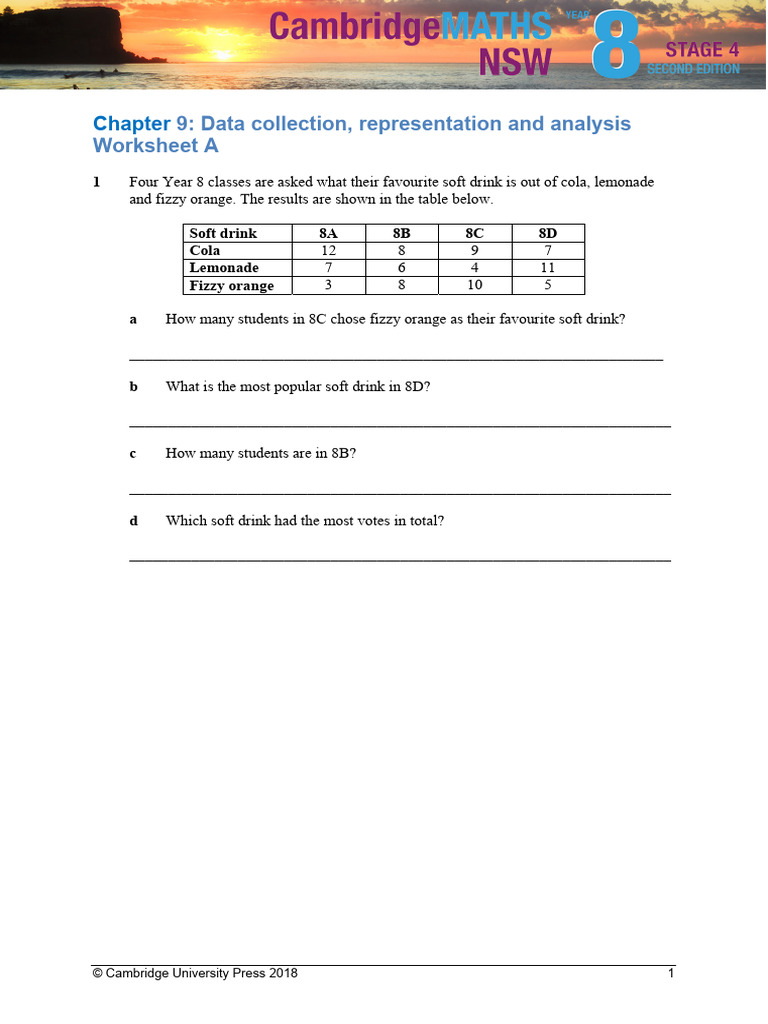 Worksheet 09A | PDF | Mode (Statistics) | Sampling (Statistics)