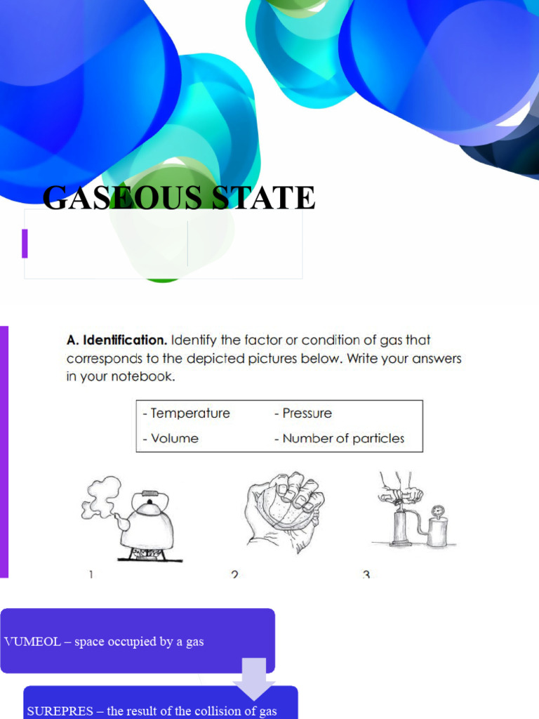 Gaseous State | PDF | Gases | Pascal (Unit)