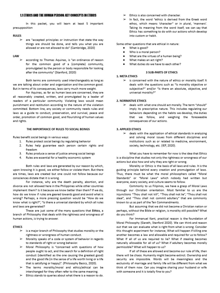 Ethics | PDF | Morality | Reason