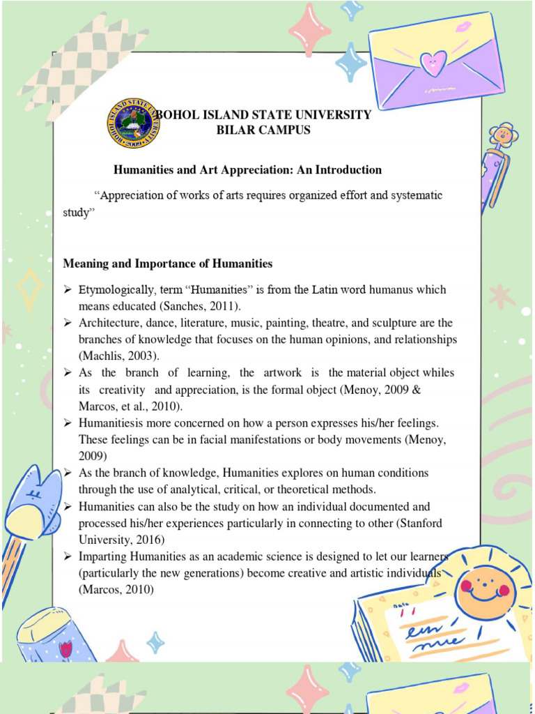 Humanities and Art Appreciation An Introduction | PDF | The Arts ...