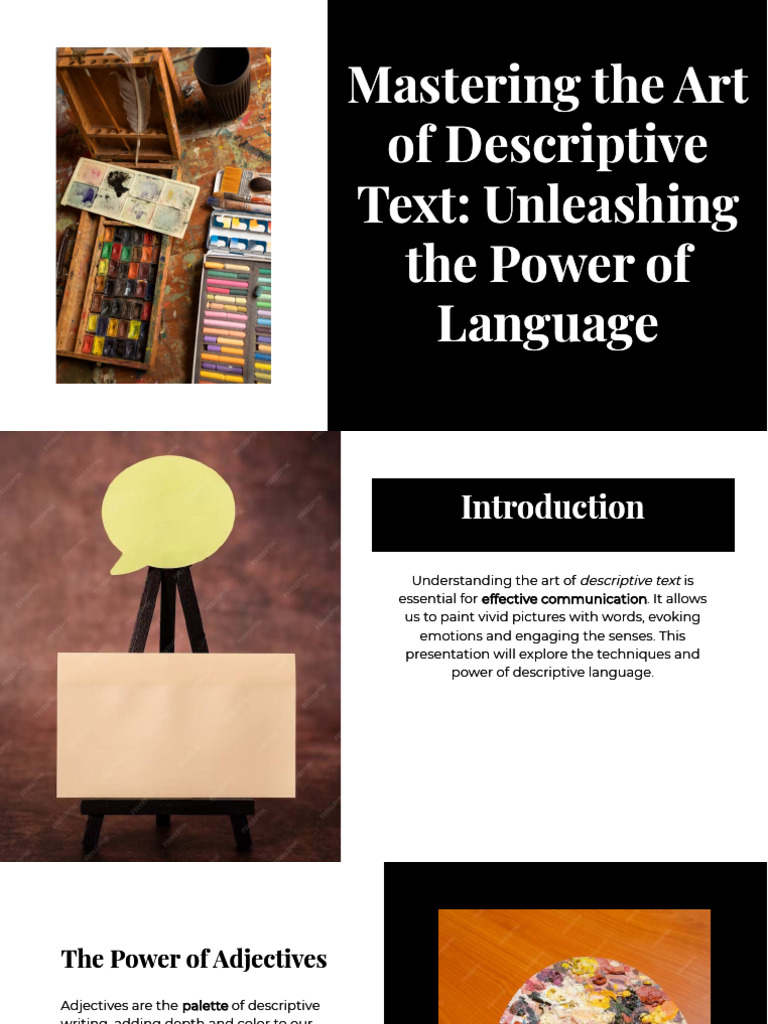 Master Descriptive Text Techniques | PDF