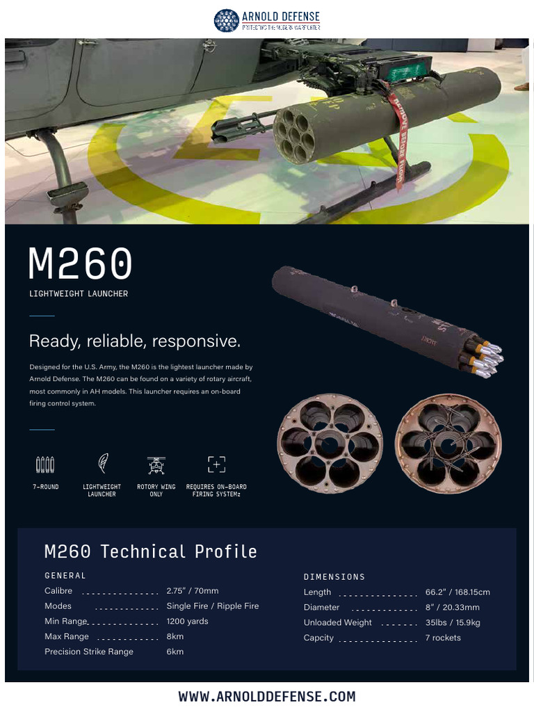 M260 Technical Profile: Lightweight Launcher | PDF