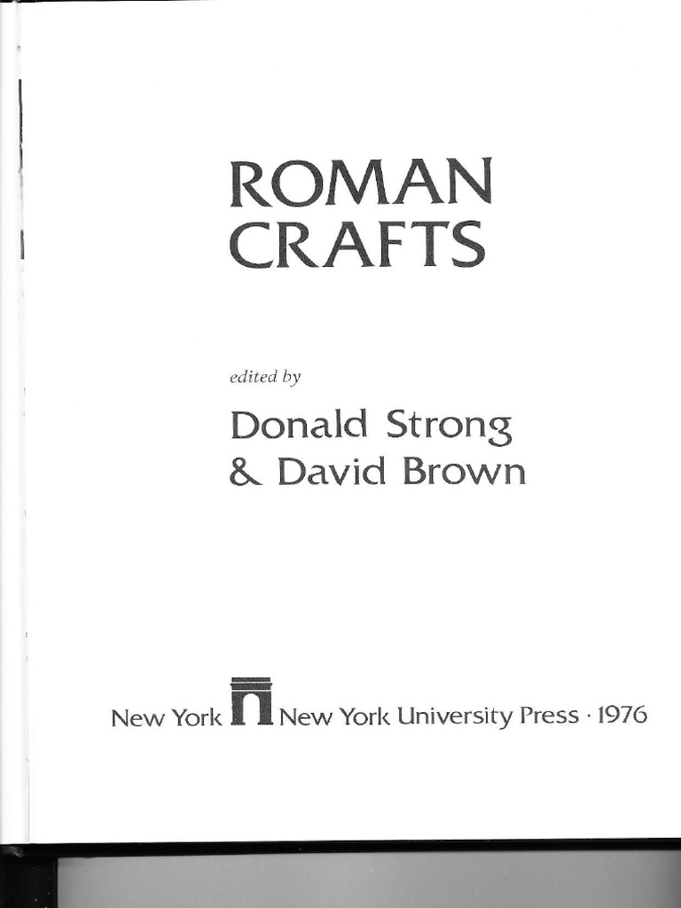 ROMAN CRAFTS 02 Donald Strong & David Brown | PDF
