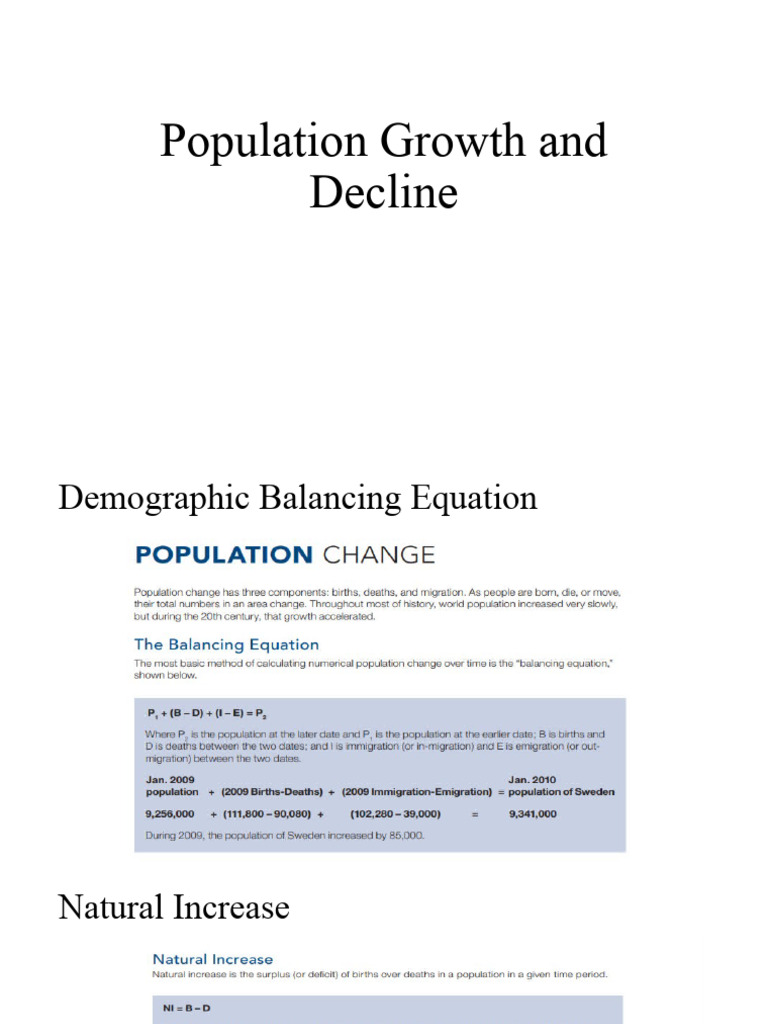 Population Growth and Decline | PDF | Interest | Compound Interest