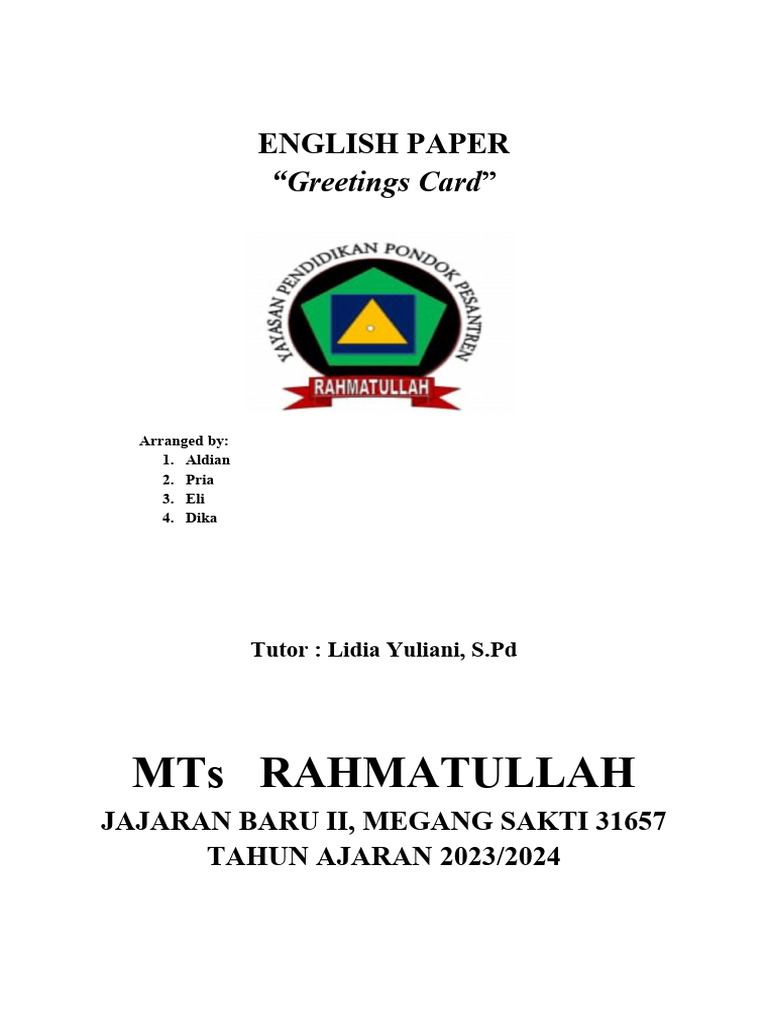 ENGLISH PAPER Makalah Bahasa Inggris | PDF | Collecting | Ephemera