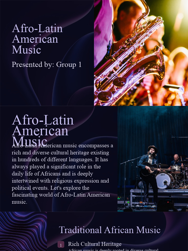 Afro-Latin American Music Guide | PDF | Performing Arts | Entertainment