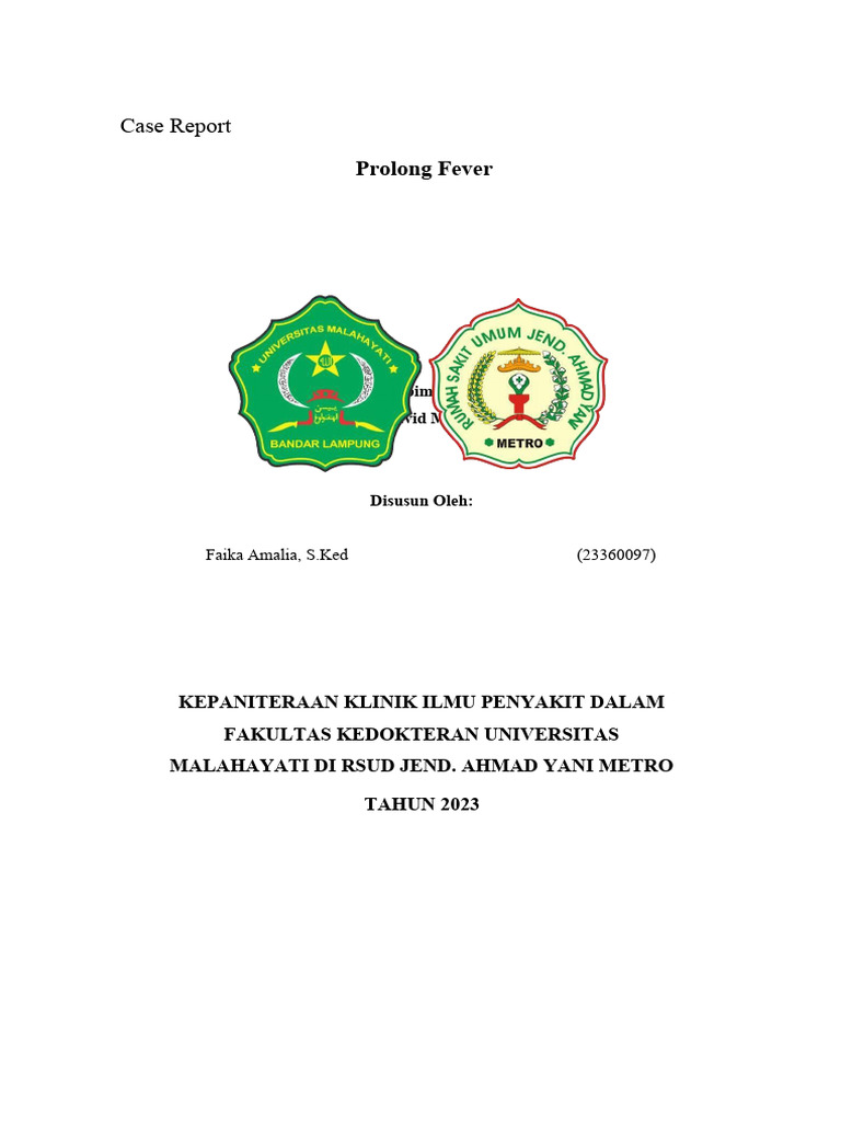 Contoh Case Report | PDF
