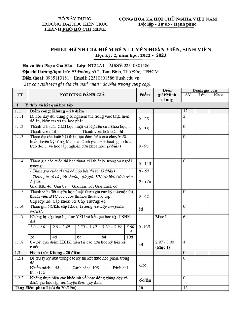 Pham Gia Han NT22A1 22510801586 | PDF