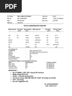 Normal 2D Echocardiogram Report | PDF | Heart Valve | Diastole