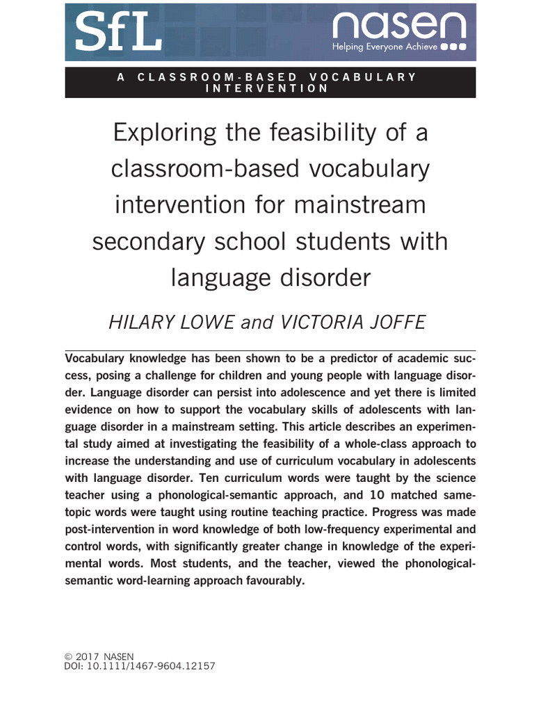 Lowe. H | PDF | Vocabulary | Word