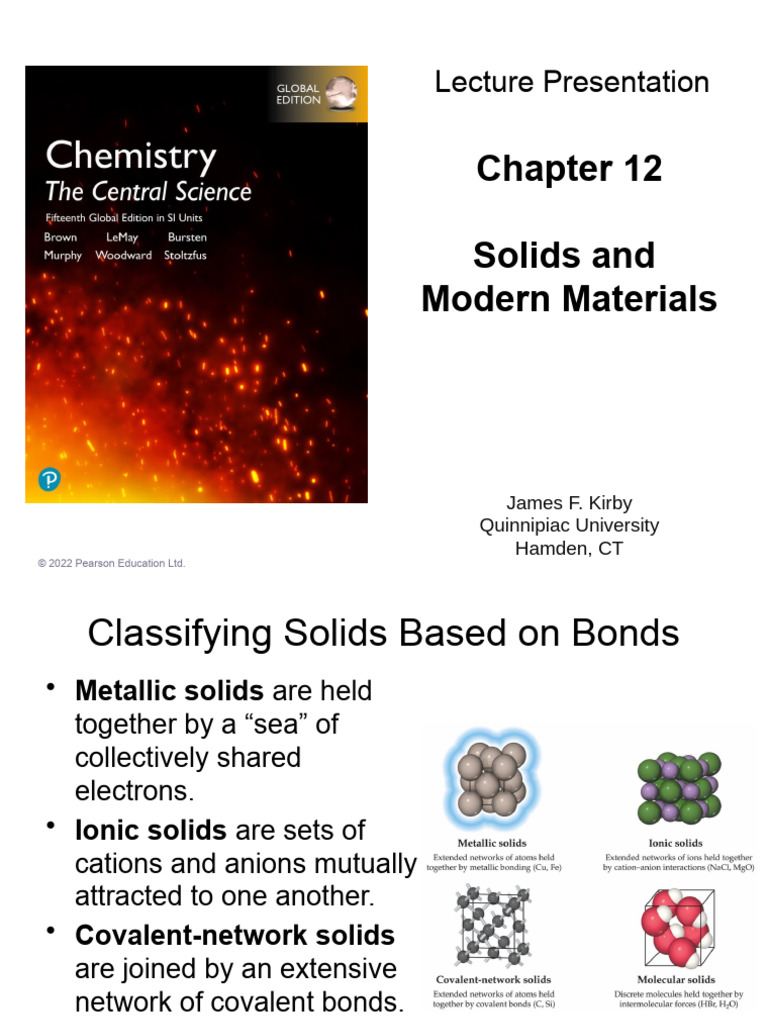 BLB 15e Ch12 Lecture Accessible - Mod | PDF | Polymers | Crystal Structure