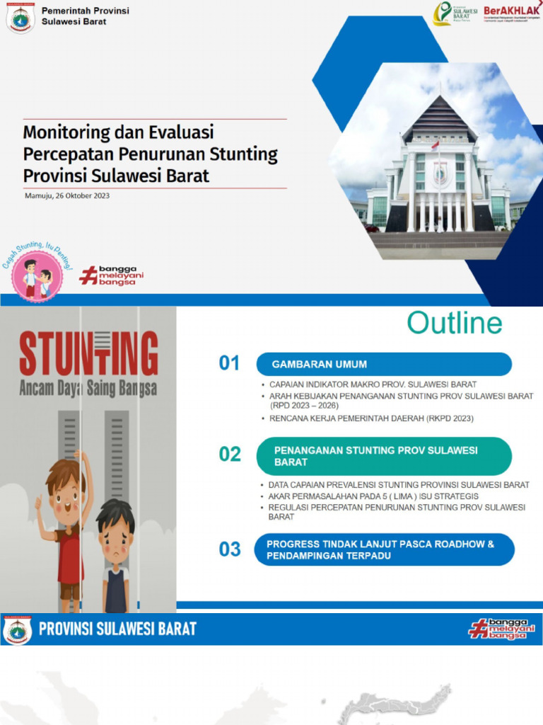 Bahan TPPS Prov Monitoring & Evaluasi Terpadu Stunting | PDF