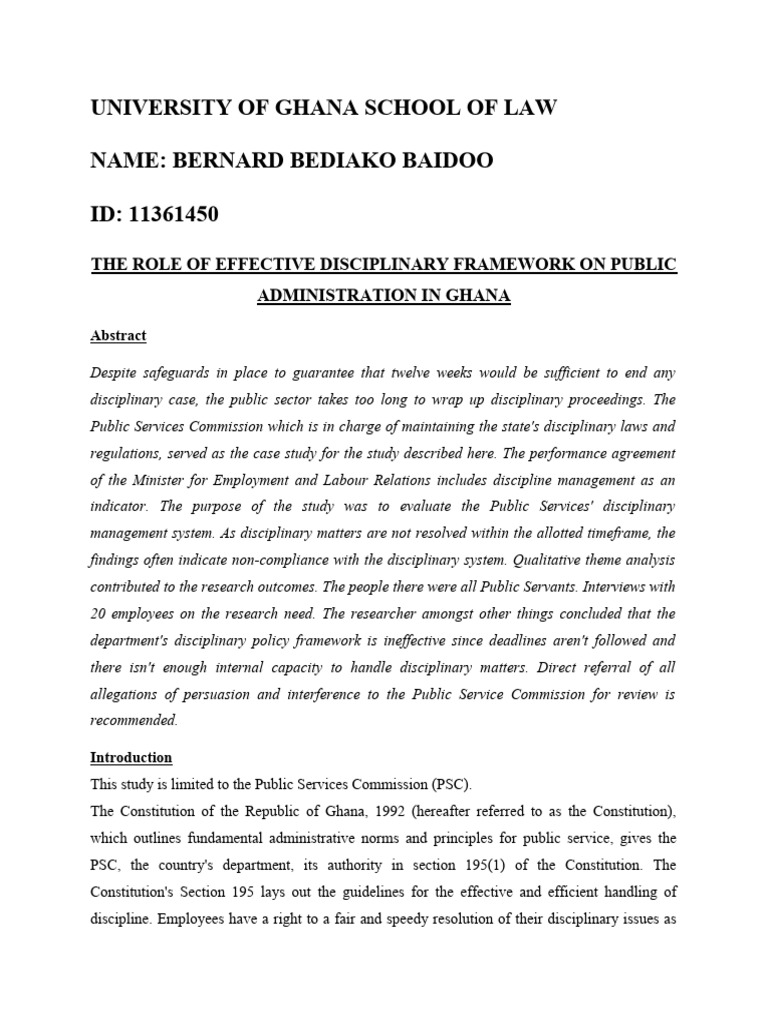 Public Administration Proposal | PDF | Disciplines | Employment