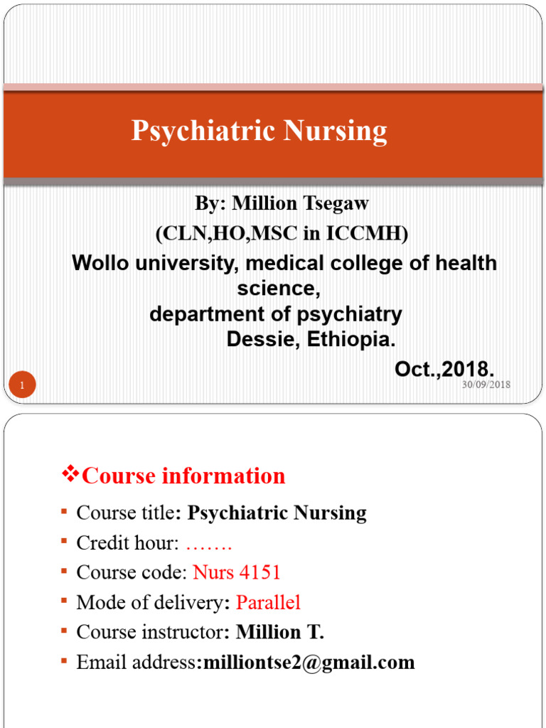 Chapter 1 | PDF | Mental Disorder | Psychiatry