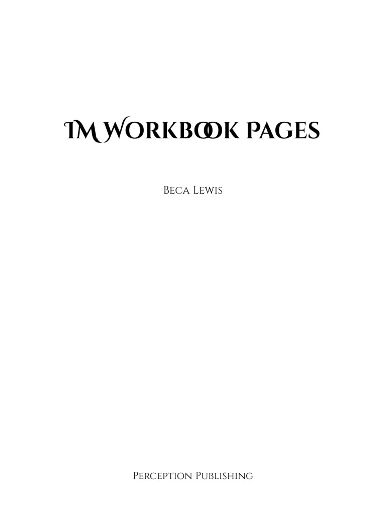 Imagination Mastery Workbook Pages - Beca Lewis | PDF | Self ...