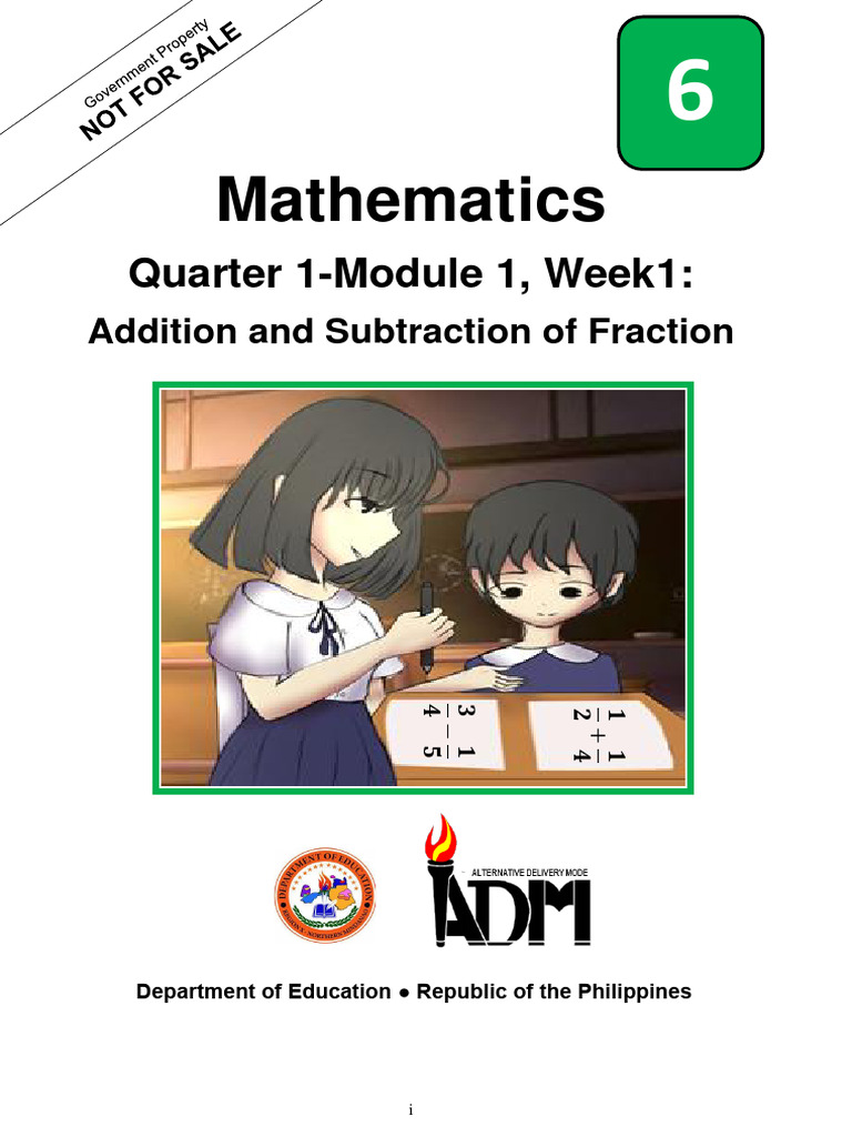 Math Quarter 1 Week 1 | PDF | Mathematics