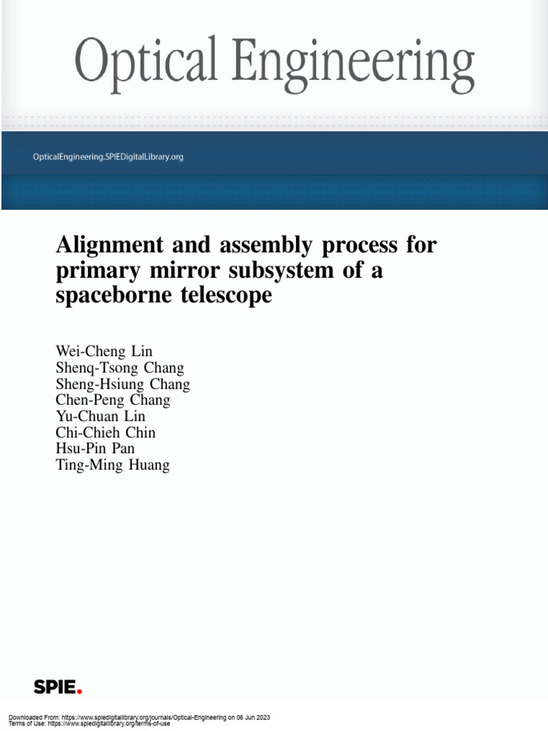 1 - Wei-Cheng Lin - AIV de Un M1 | PDF | Mirror | Optics