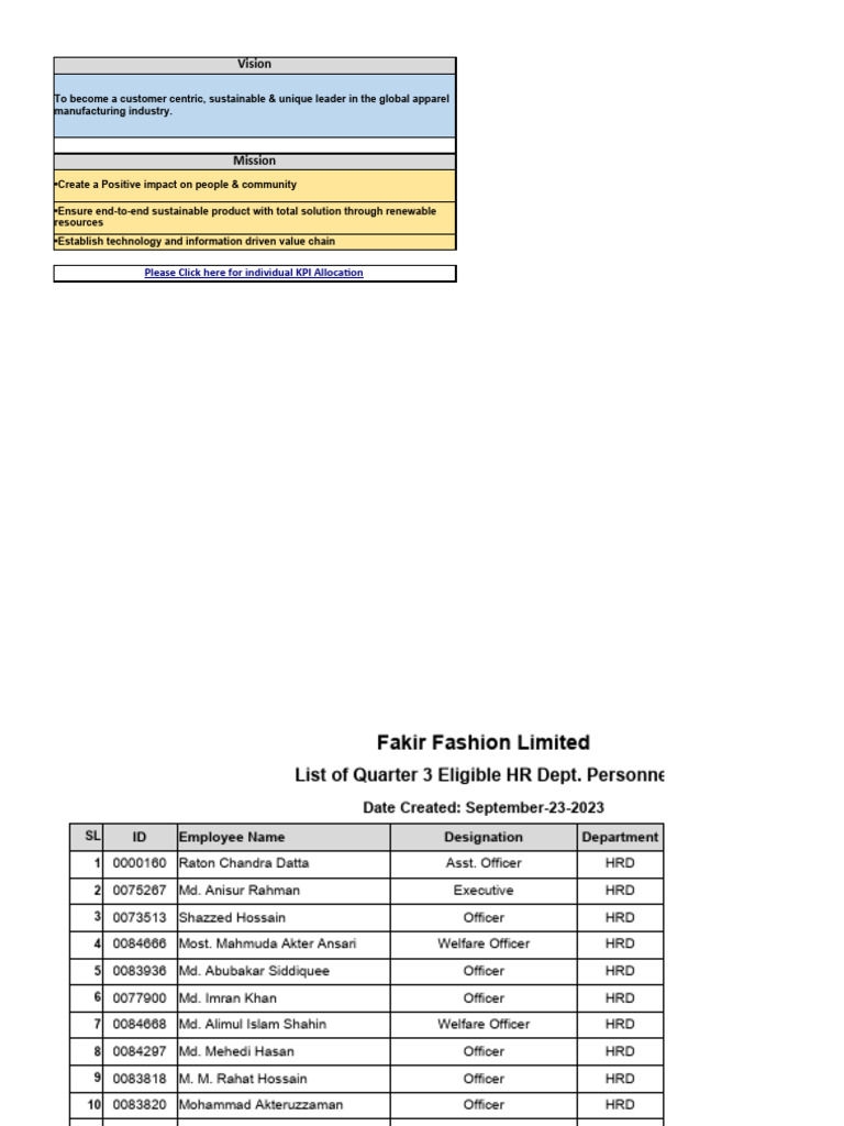 KPI Collection Form - HR-MAIN FILE | PDF | Performance Indicator | Business