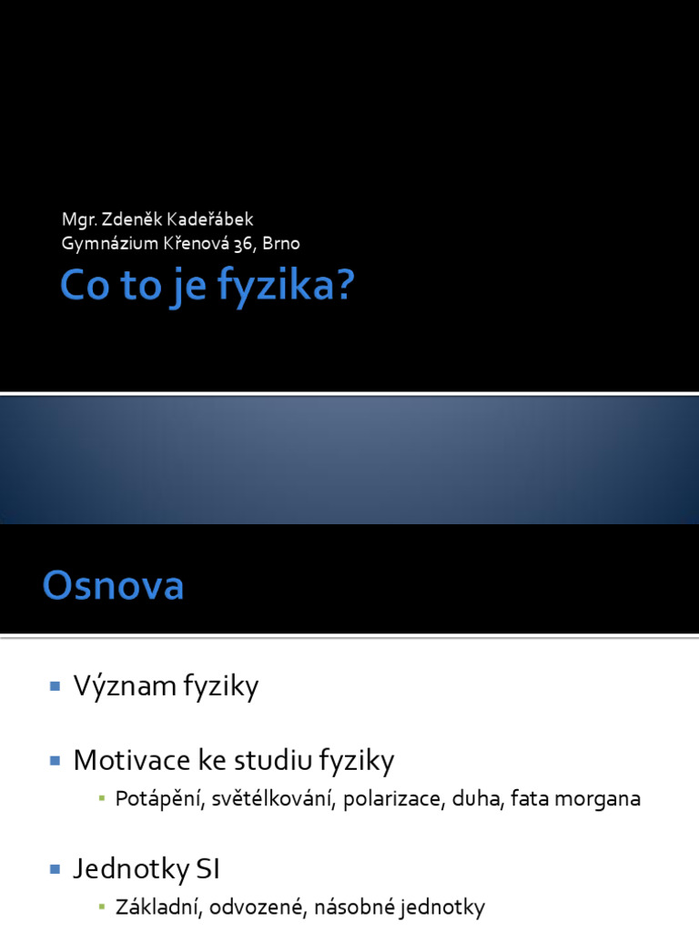 F1-2012-Co To Je Fyzika | PDF