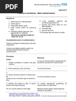 Male Catheterisation OSCE Checklist Geeky Medics | PDF | Catheter | Urology