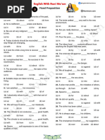 Class 7 Prepositions Worksheet with Answers | PDF | Morphology | Languages