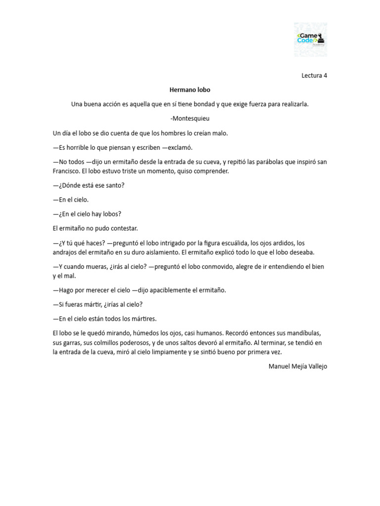 L4. Hermano Lobo | PDF