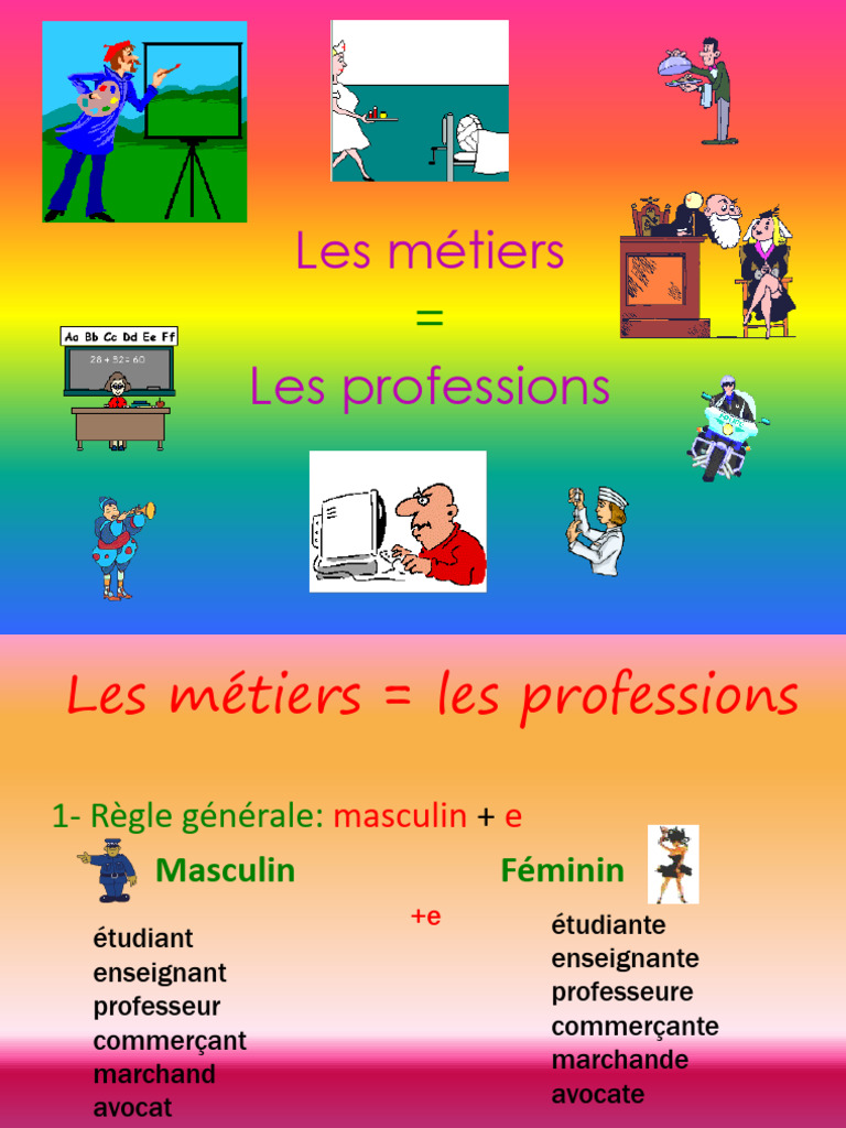 Masculin et Féminin des Métiers | PDF