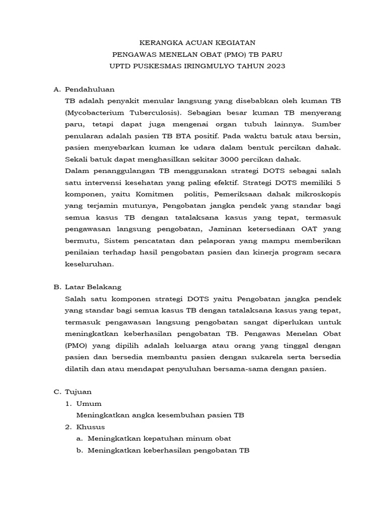 Kak Pmo Tb Paru Pdf