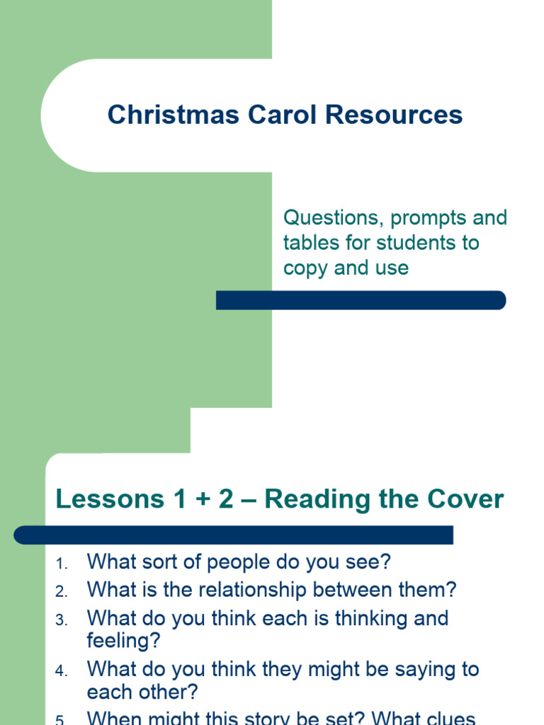 Teaching Ideas for A Christmas Carol | PDF | Ebenezer Scrooge | A ...