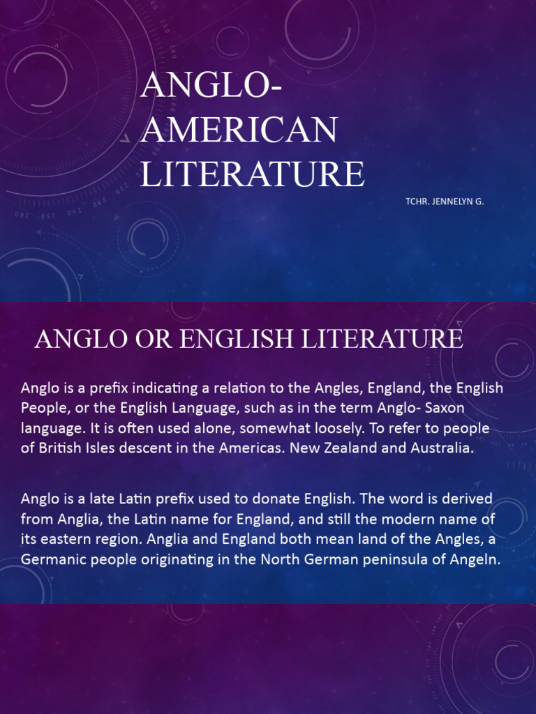 Anglo American Literature | PDF | English Literature | Transcendentalism