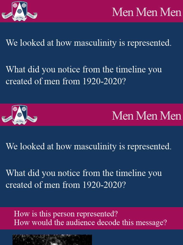 Media - Types of Masculinity | PDF