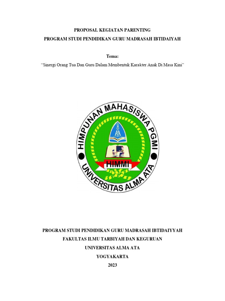 Proposal Kegiatan Parenting 2023 - Ditandatangani | PDF