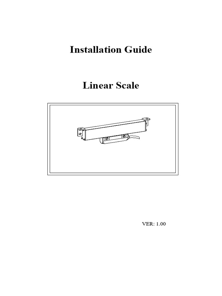 Linear Scale Manual | PDF | Electrical Connector | Linearity