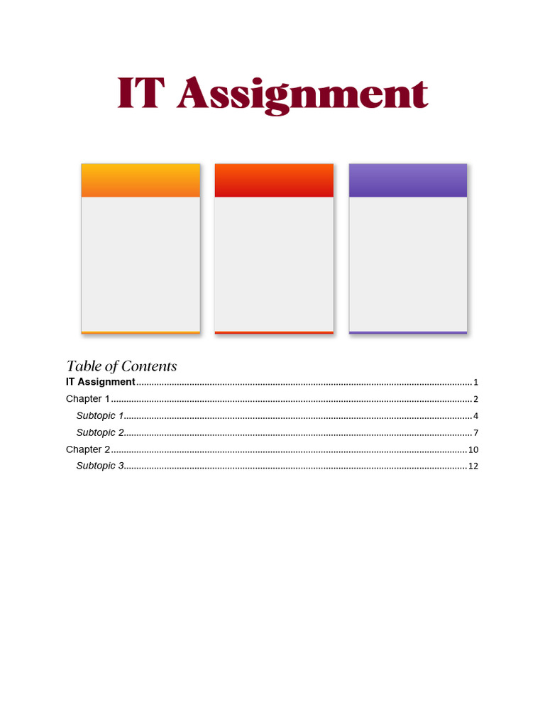 IT Assignment | PDF