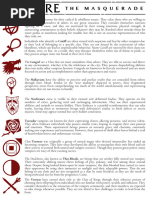 Ranked List of Vampire Clans in VTM | PDF | Vampires | Horror Fiction